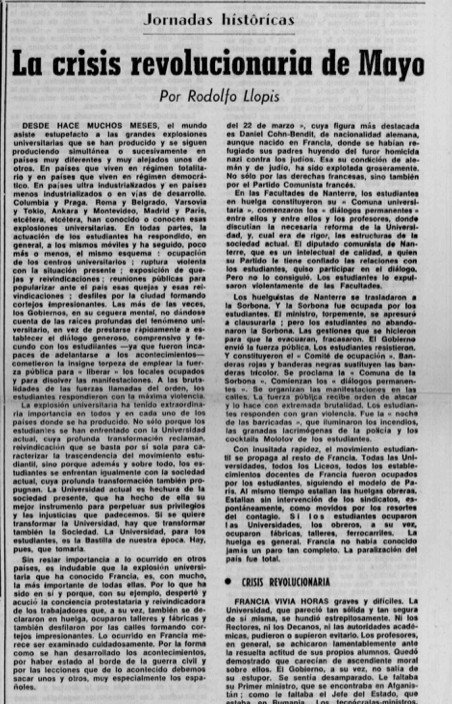 Sucedió en 1968: el mayo francés.